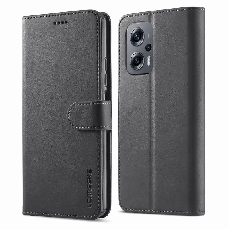 For-Xiaomi-Redmi-12-Case-Leahter-Flip-Wallet-Cover-For-Redmi-12C-Luxury ...