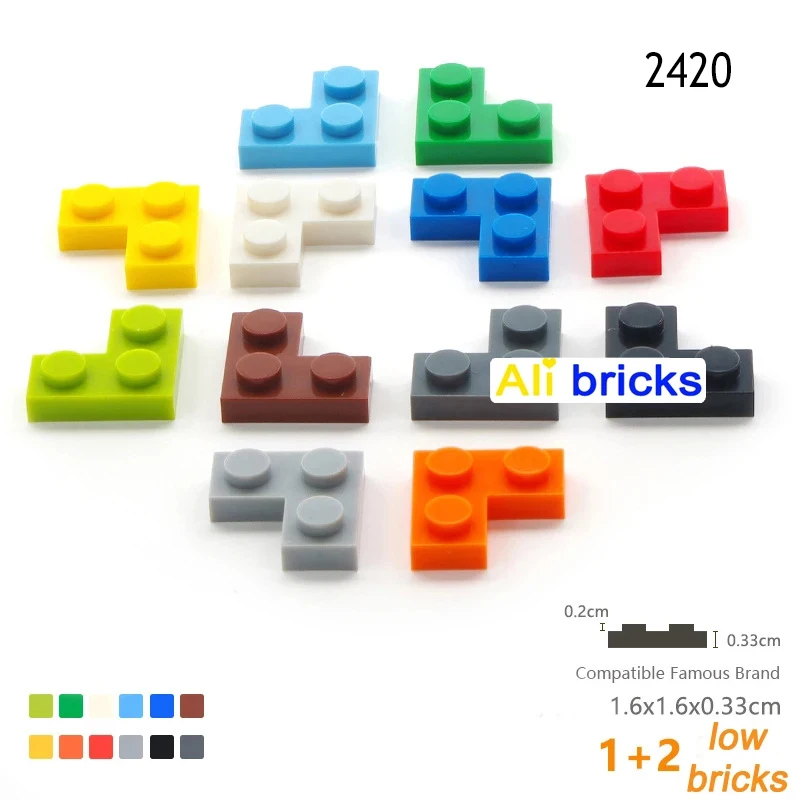 40pcs-Bulk-Accessories-Parts-Plate-2x2-Corner-Idea-Building-Bricks-2420 ...