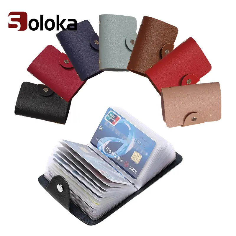 24 Bits Credit Card Holder Business Bank Card Pocket PVC Large Capacity ...