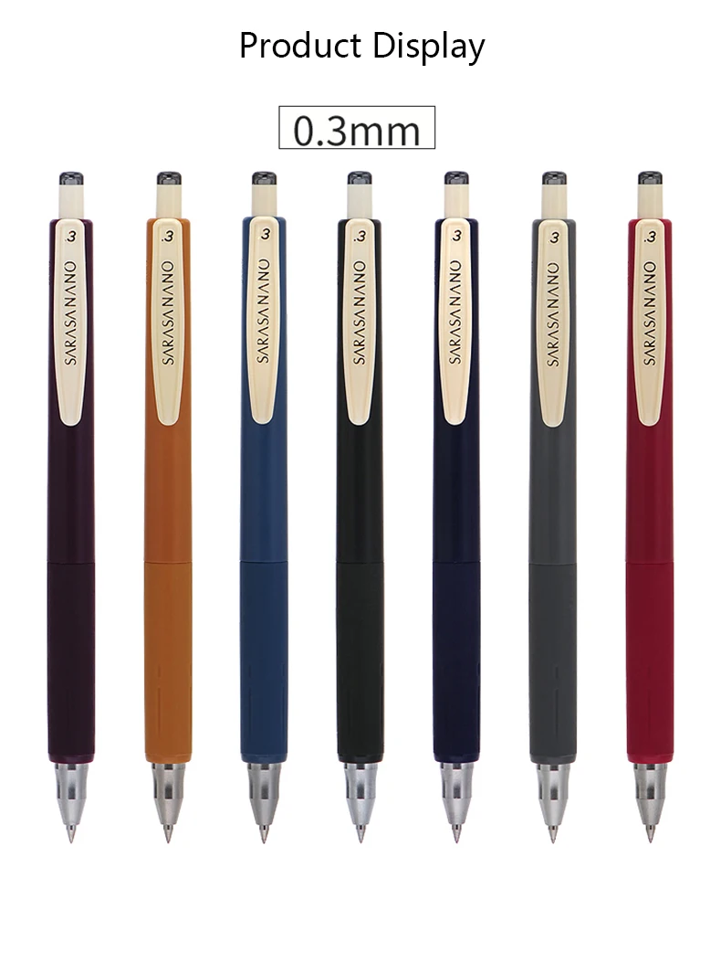 STYLO,gallon red--Stylo à Gel à pression zèbre SARASA de la NASA, 0.3mm ...