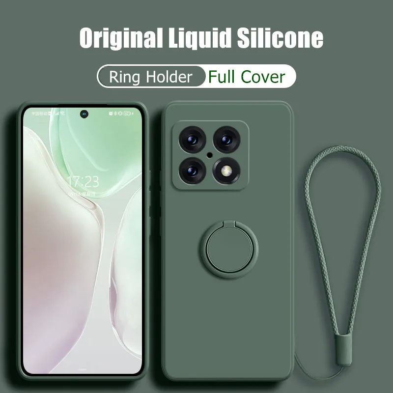 Official-Liquid-Silicone-Magnetic-Ring-Holder-Phone-Case-For-OnePlus-9 ...