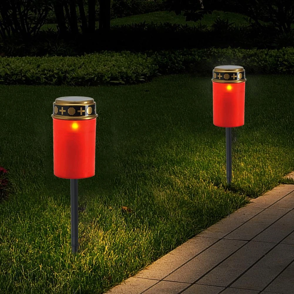 Solar Memorial Candles Cemetery | Cemetery Solar Memorial Lights ...