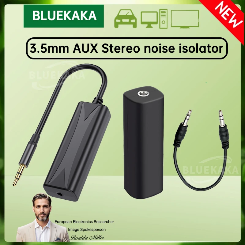 Ground Loop Noise Lsolator 3.5mm Audio Aux Anti-interference Clear ...