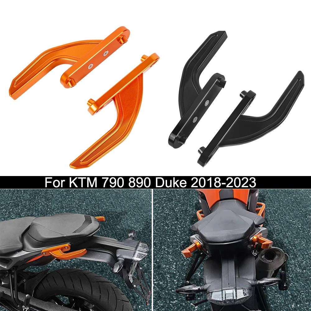 CNC Motorcycle Passenger Rear Rack Grab Seat Handle Bar Rail For KTM ...