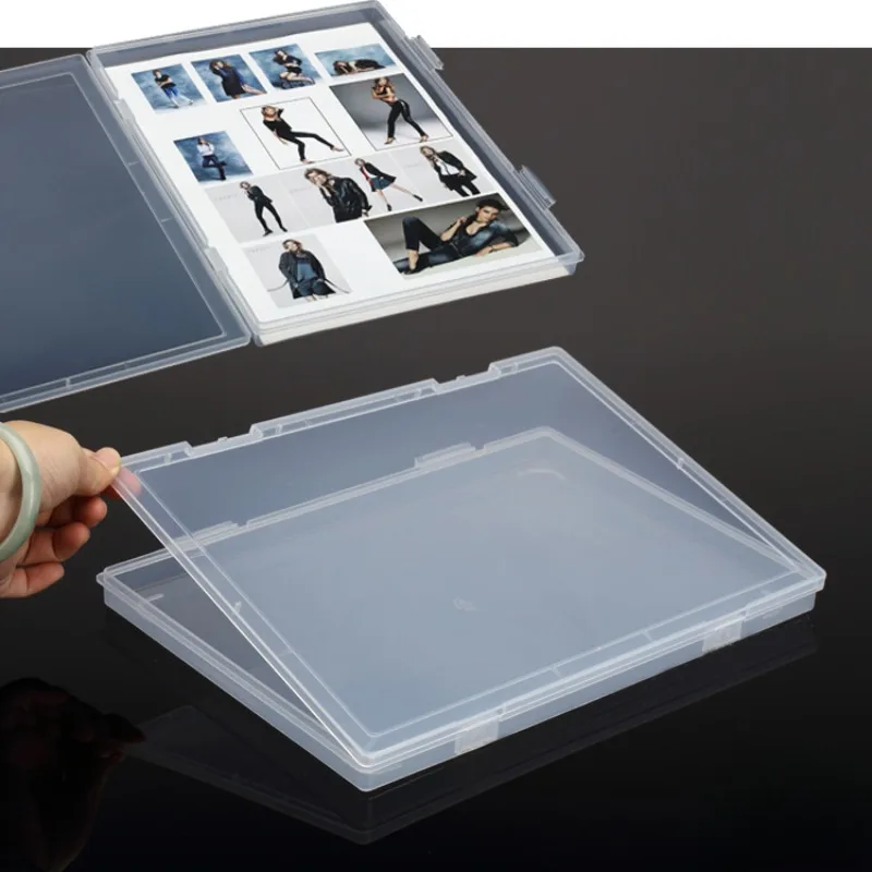 Portable-A4-File-Box-Portable-Project-Case-Transparent-Plastic-Box-12-x ...