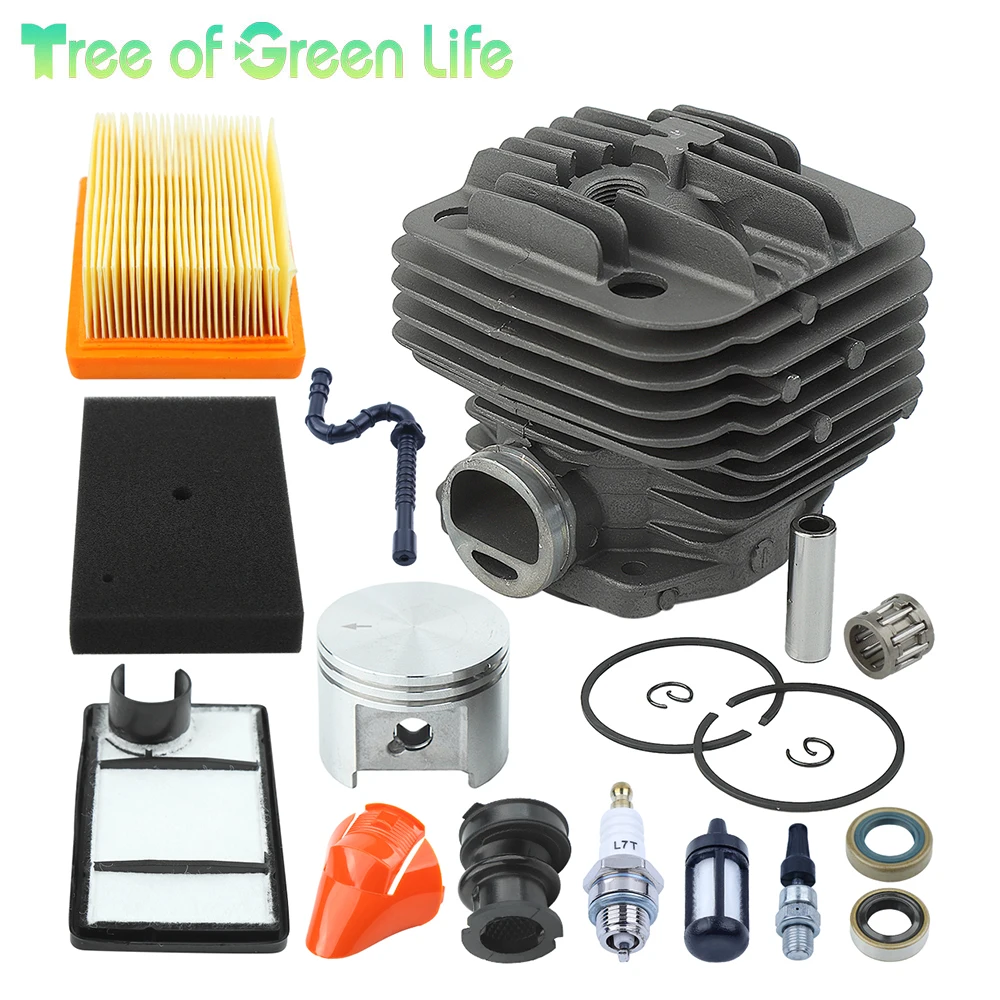 49mm-Cylinder-Piston-Kit-For-Stihl-BR350-Air-Filter-Intake-Manifold-Cut ...