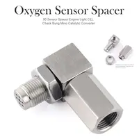 Universal Oxygen O2 Sensor M18X1.5 Extender Spacer Adapter 45/90 Degree ...