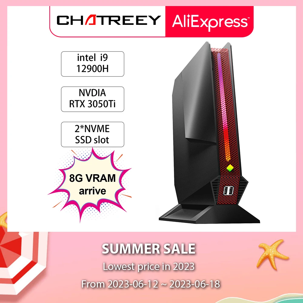 Chatreey G2 Mini PC Intel Core i9 12900H i7 12700H With Nvidia RTX 3050 ...