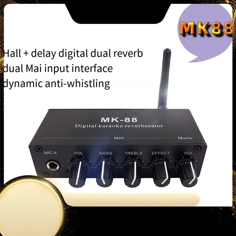 MK-88 6.5Mm Microphone Reverb Effect Bluetooth Coaxial Decoder Stereo ...