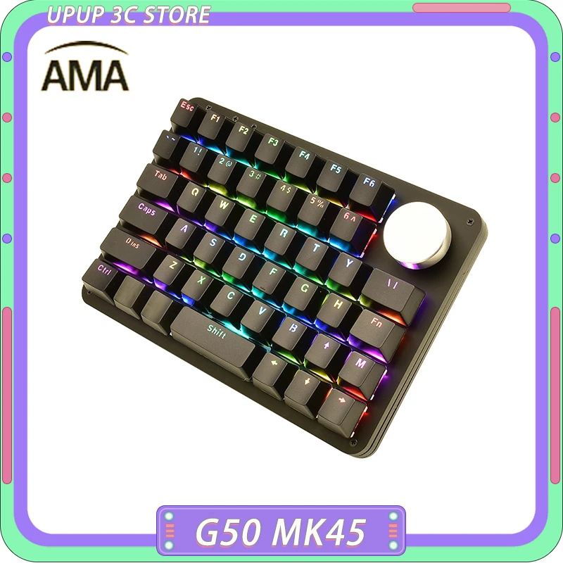 G50-Mk45-Mini-Mechanical-Keyboard-RGB-Numpad-Knob-Macro-Programming-Keyboard-Ergonomics ...