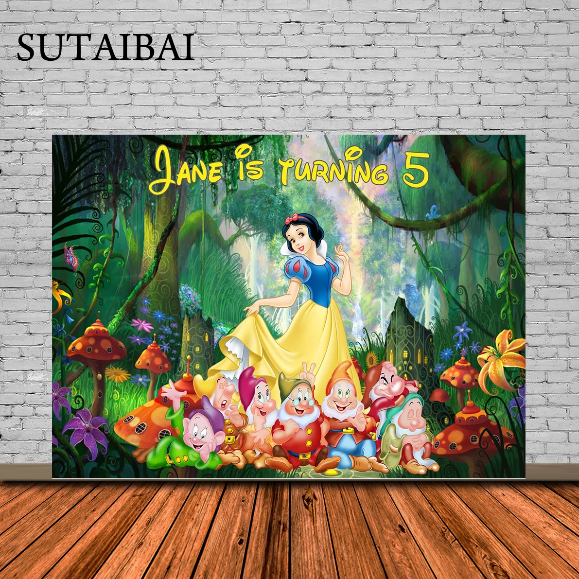 Princess-Snow-White-Backdrop-Enchanted-Forest-Snow-White-and-The-Seven ...