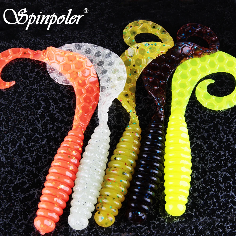 Spinpoler-5-5cm-6-5cm-7-5cm-8-5cm-Soft-Plastic-Artificial-Worm-Wobbler ...