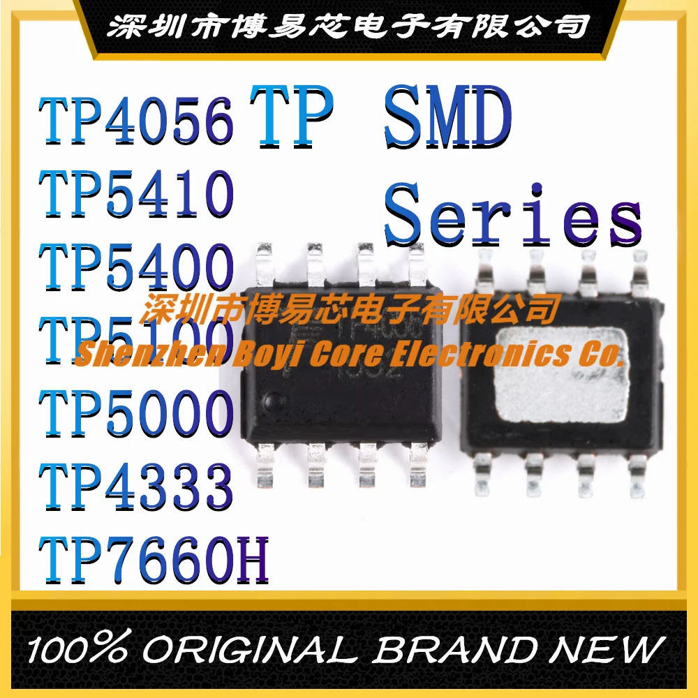 SMD 정품 충전기 전원 IC 칩, TP4056, TP5410, TP5400, TP5100, TP5000, TP4333, TP7660H, 신제품