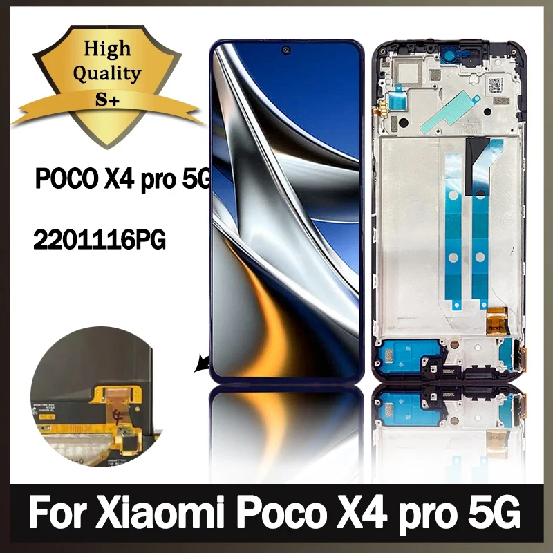 Super-AMOLED-For-Xiaomi-Poco-X4-Pro-5G-2201116PG-LCD-Display-Screen ...