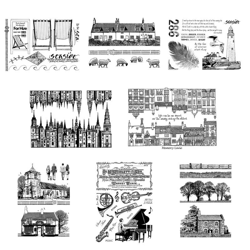 New Arrival Building Clear Stamps 2025 For Scrapbooking Paper Making ...