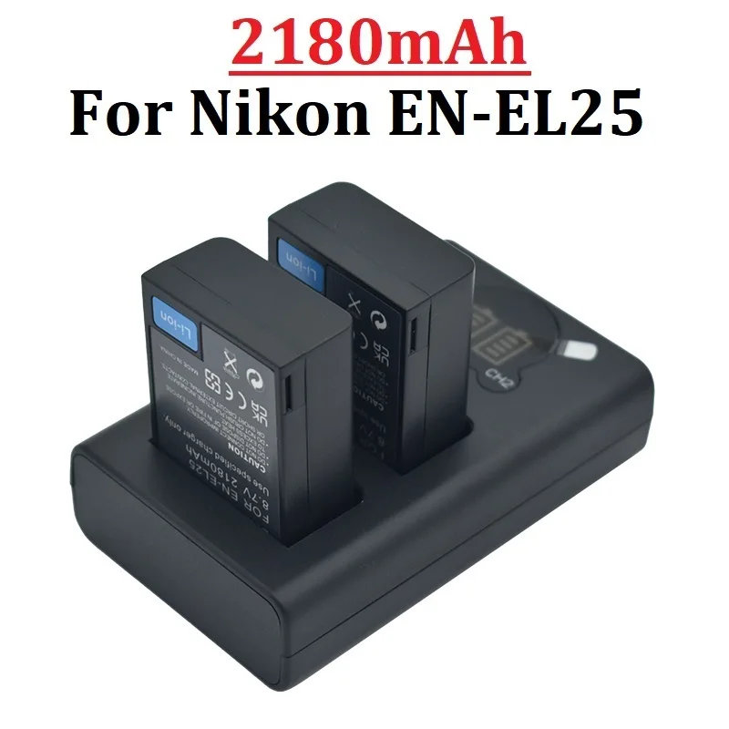 2180mAh-EN-EL25-EN-EL25-ENEL25-CAMERA-Battery-For-Nikon-Z50-ZFC-Z-50-Z ...
