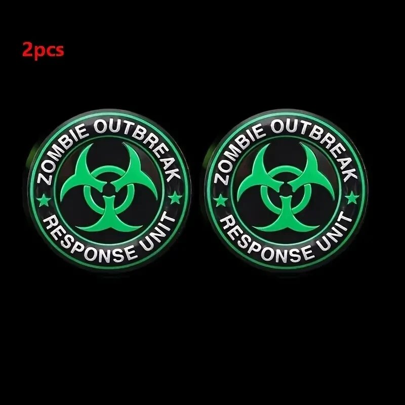 2pcs-Nuclear-Radiation-Biohazard-Biochemistry-Metal-Sticker-Emblem-For ...
