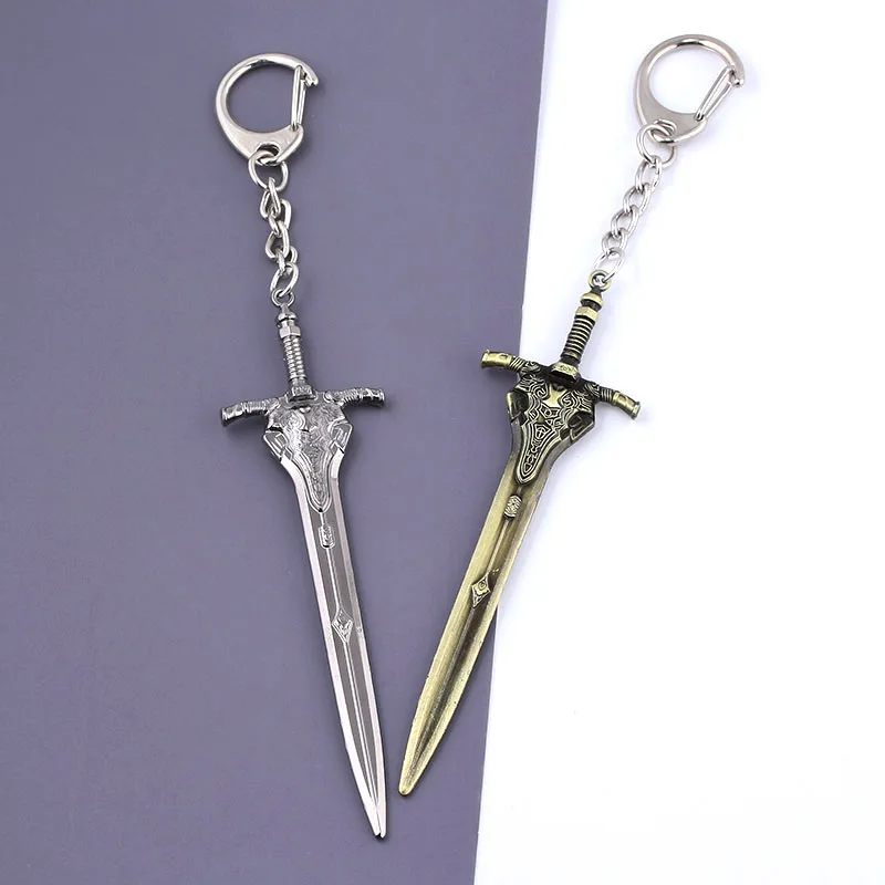 Sword-Keychain-High-Quality-Abyss-Walker-Knights-Logo-Metal-Keyring-Men ...
