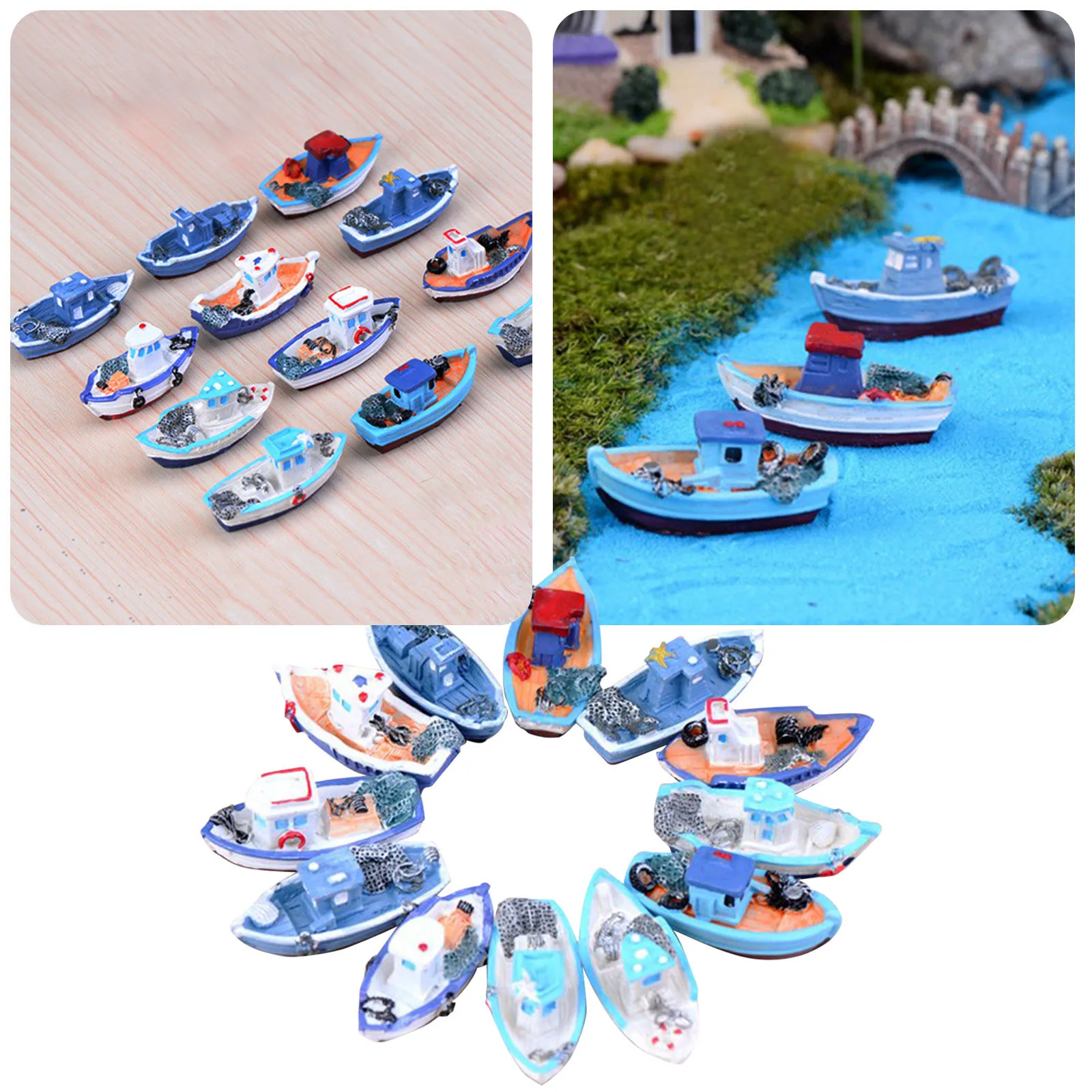 Miniature-Mini-Boat-Model-Fishing-Ship-Toy-DIY-Craft-Home-Tabletop ...