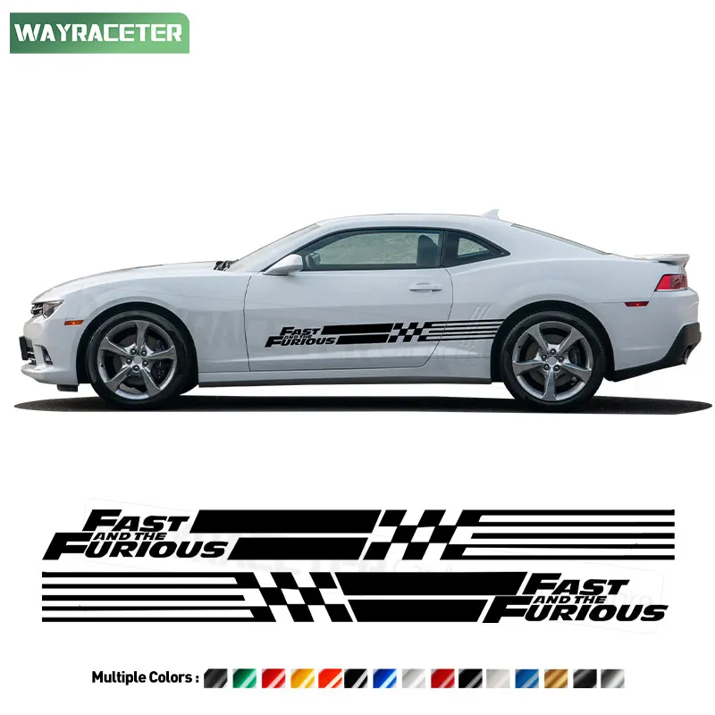 2-Pcs-Edition-Fast-And-The-Furious-Graphics-Carbon-Fiber-Vinyl-Racing ...