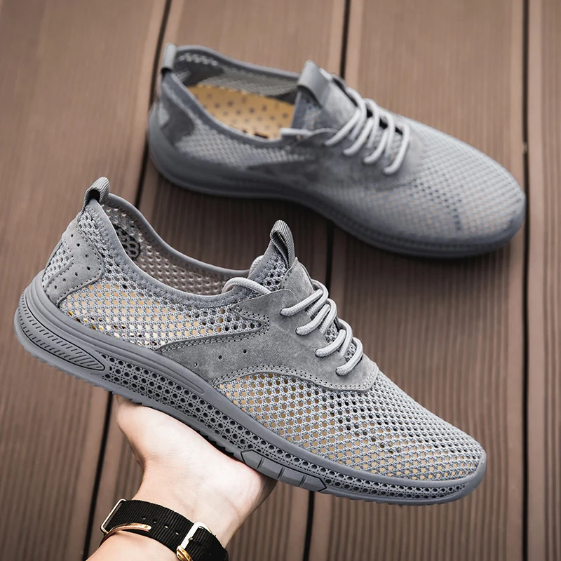 Breathable-Mens-Casual-Shoes-Air-Mesh-Men-Loafers-Handmade-Cool-Flats ...