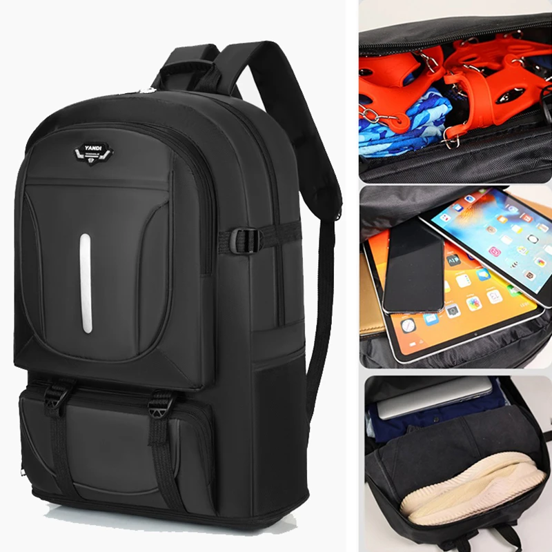 40L Unisex Men Expandable Outdoor Hiking Backpack Travel Pack School ...