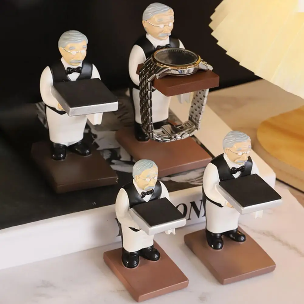 Old-Butler-Watch-Stand-Elderly-Man-Watch-Stand-Jewelry-Display-Holder ...