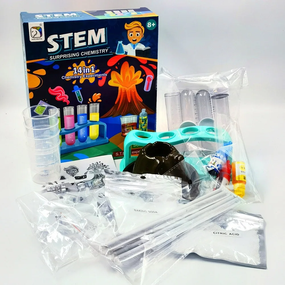 Handmade DIY Science experiment set, volcanic eruption children's ...