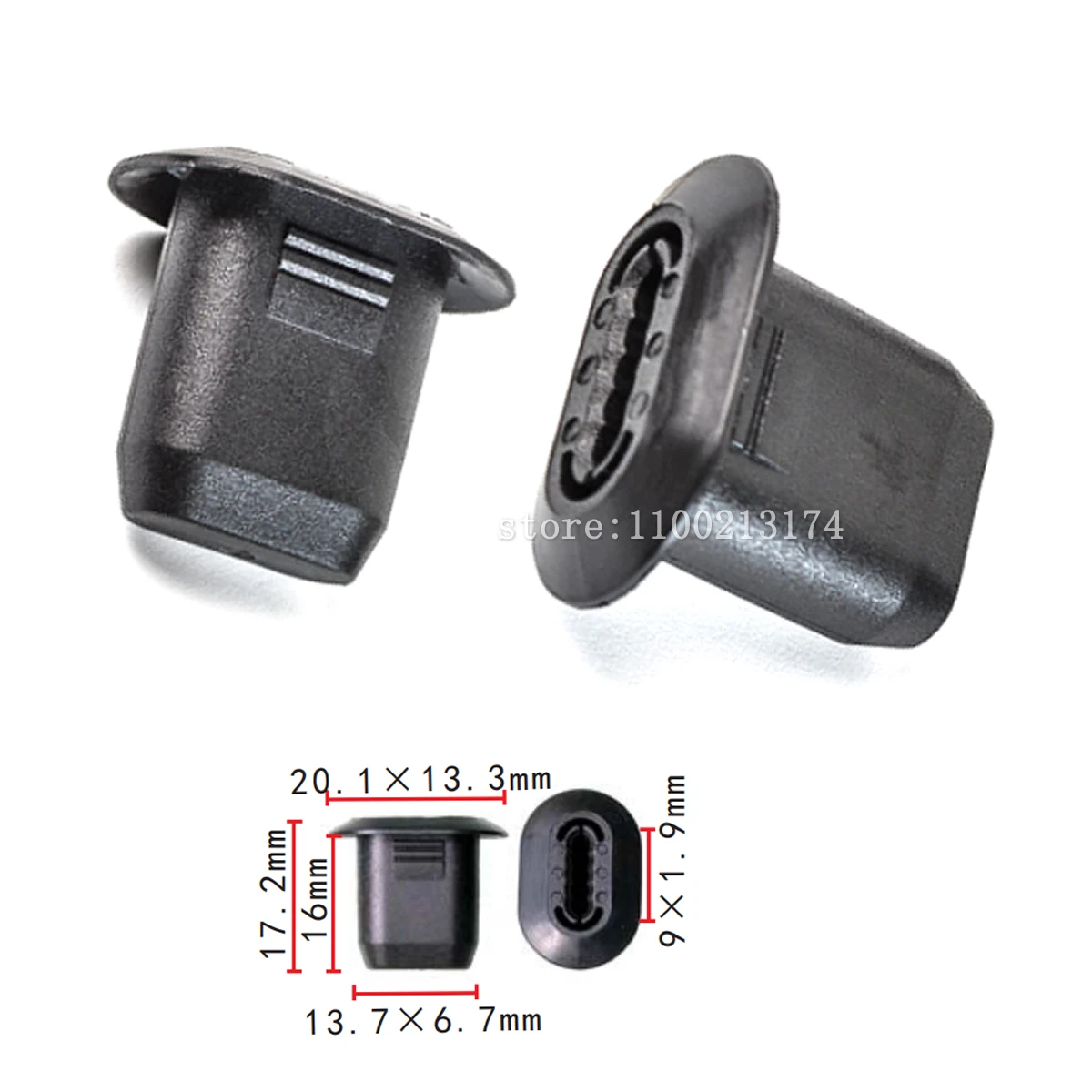 50-100x-OEM-auto-plastic-clip-Nylon-Black-Retainer-for-for-Peugeot ...