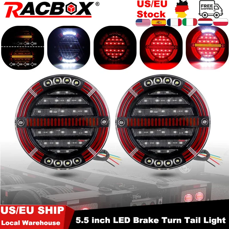 5-5-inch-Round-LED-Tail-Light-Sequential-Brake-Turn-Signal-Light ...