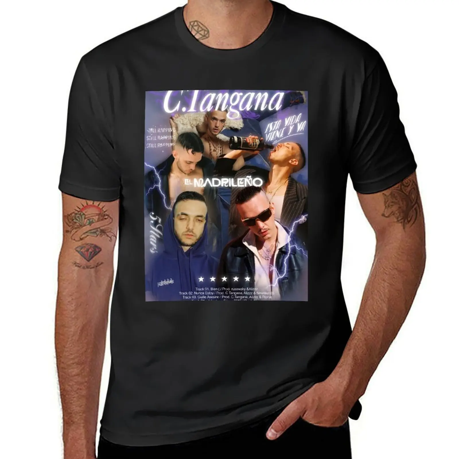 C-tangana-camiseta-de-edici-n-para-hombre-tops-bonitos-ropa-de-nueva ...