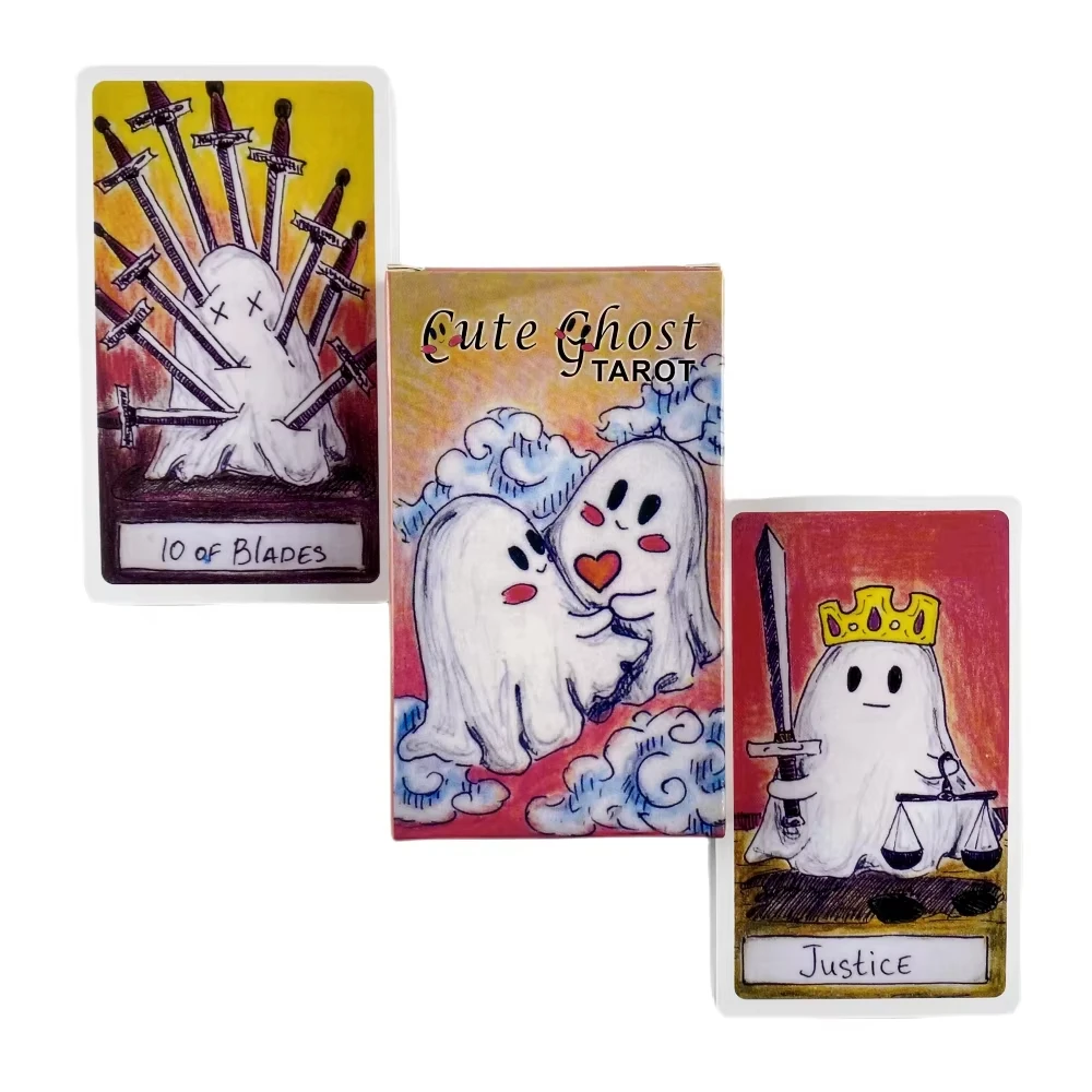 Cute Ghost Tarot Deck Toy Set Tarot Deck Oracle Card Divination Family ...