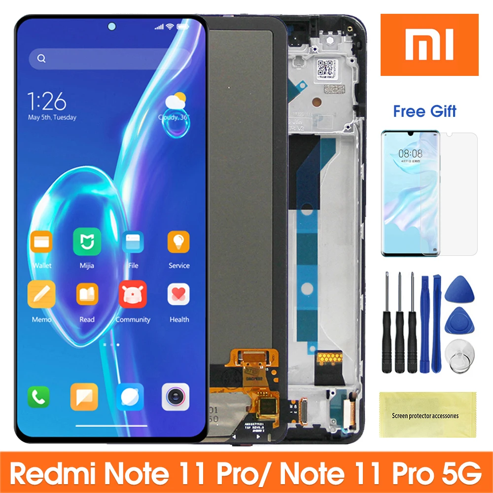 Screen for Xiaomi Redmi Note 11 Pro 2201116TG 2201116TI Lcd Display ...