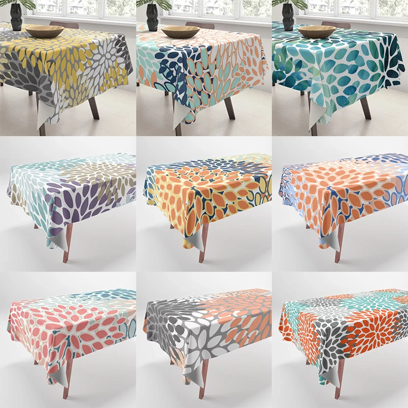 Simple-and-Beautiful-Color-Oval-Mix-and-Match-Tablecloth-Home ...