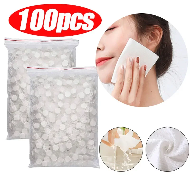 10-100pcs Mini Compressed Towel Disposable Capsules Towel Magic Face ...