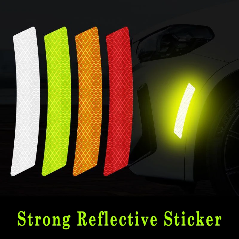 2pcs-set-Car-Reflective-Safety-Strip-Stickers-Car-Wheel-Eyebrow ...