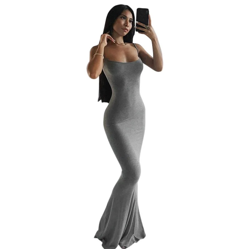 Long Summer Fitted Dresses