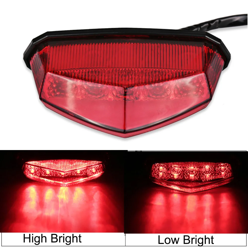 Dc-12V-Motorcycle-Tail-Brake-Light-3-line-Triangle-Signal-Indication ...