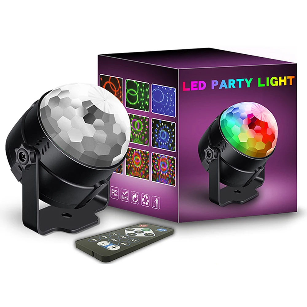 Rotating-Disco-Ball-DJ-Party-Night-Light-RC-Sound-Activated-RGB-Stage ...
