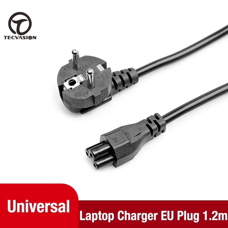 EU-Power-Cable-Laptop-3-pin-10A-Adapter-Charger-Plug-Extension-Cord-For ...