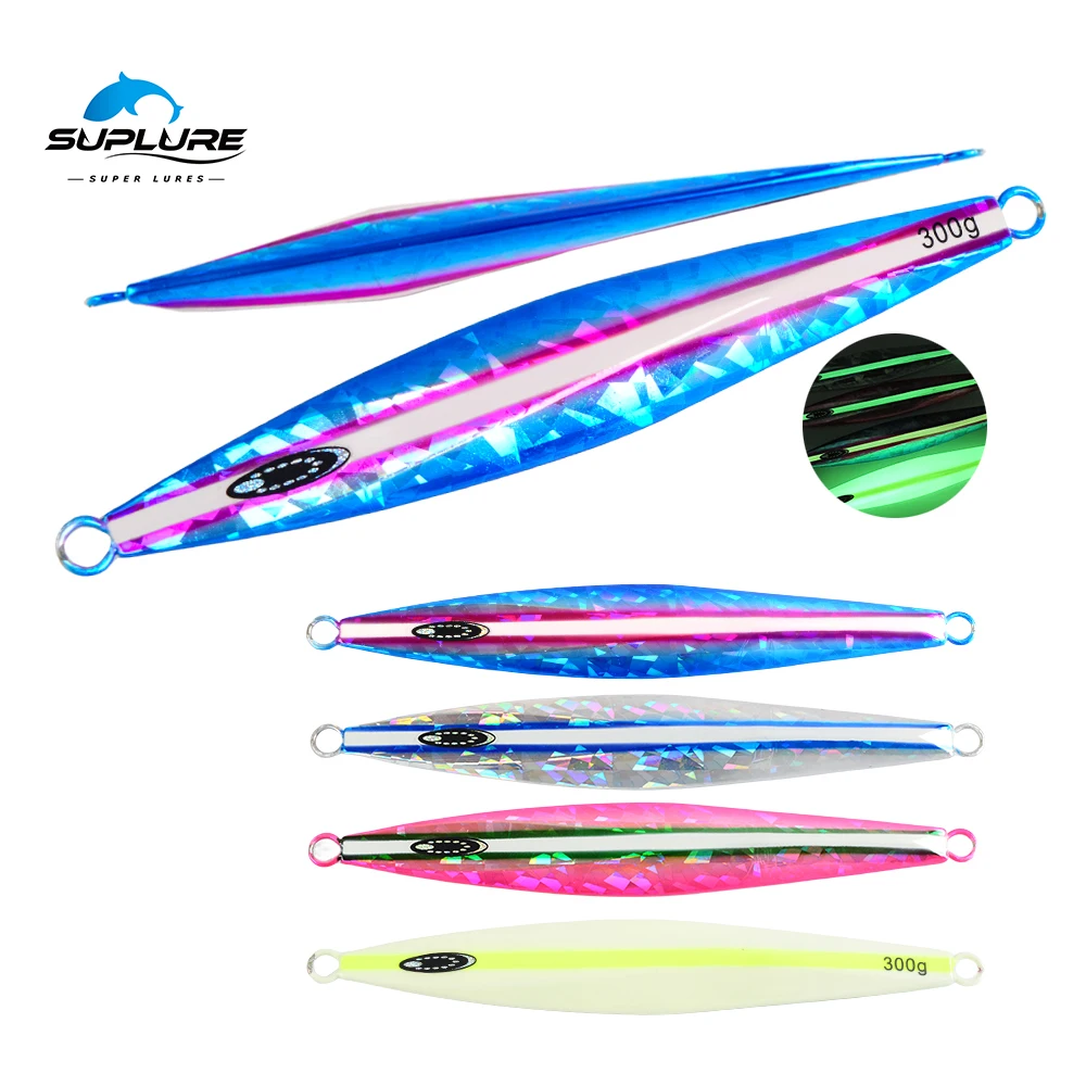 Super-Lures-NEW-Slow-Sinking-Metal-Jig-200g-260g-300g-Long-Casting-Slow ...
