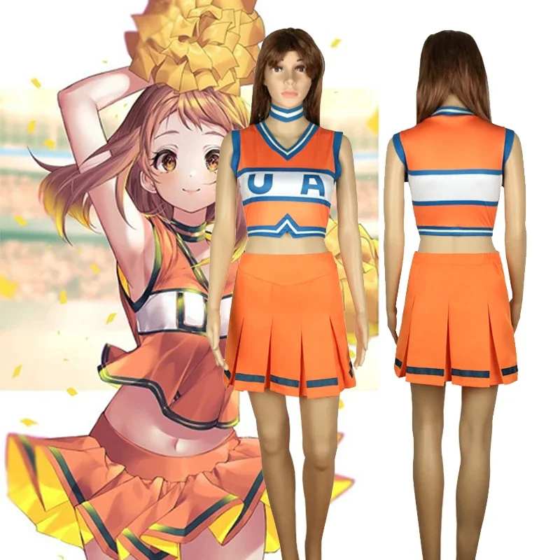 My Hero Academia Cheerleaders Uniform Ochako Tsuyu bnha Cheer Uniform ...