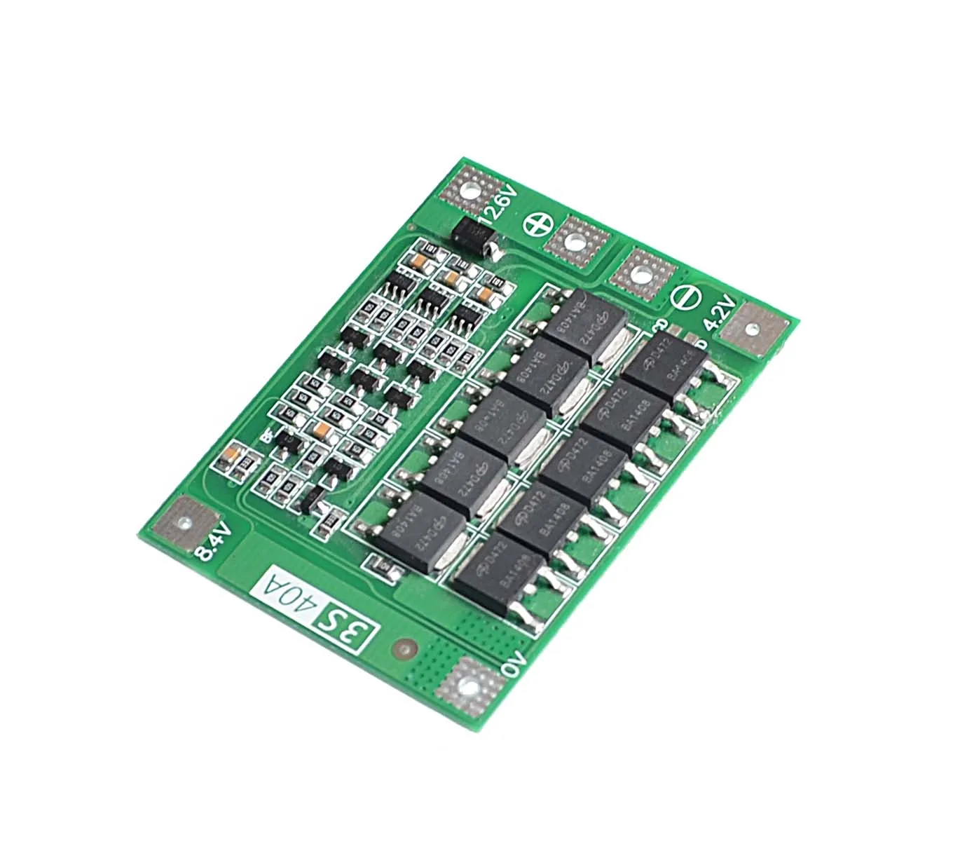 3S 40A Li-ion Lithium Battery Charger Protection Board PCB BMS For ...