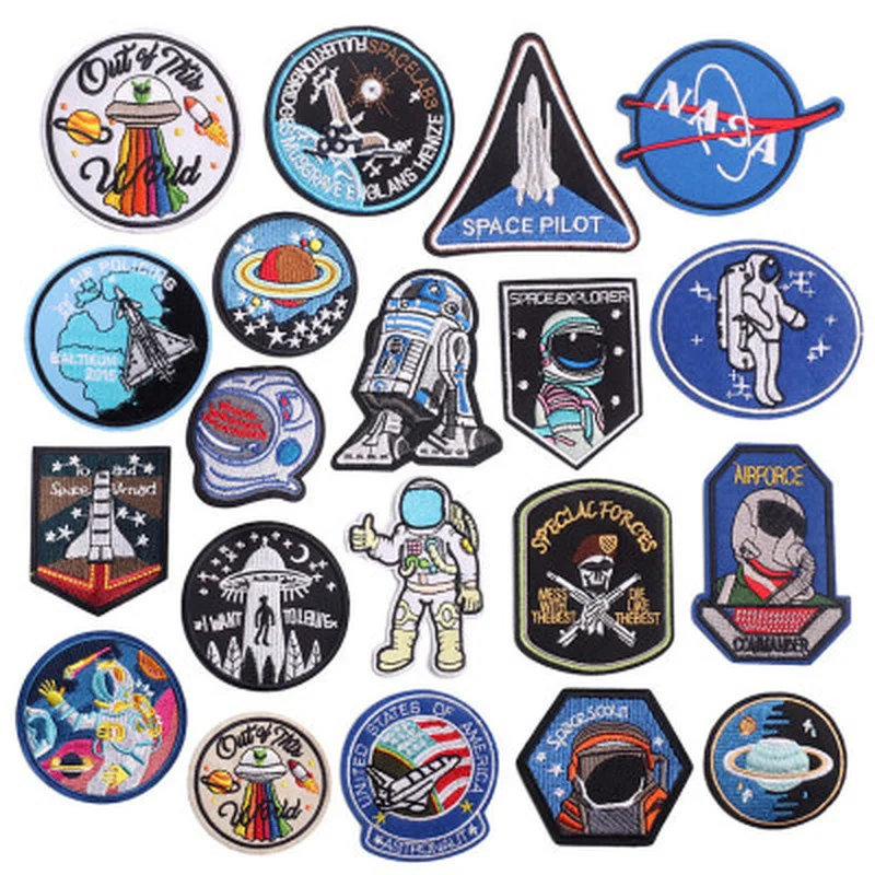 Cartoon Embroidered Cloth Paste Nasa Astronaut Air Force Diver Badge ...