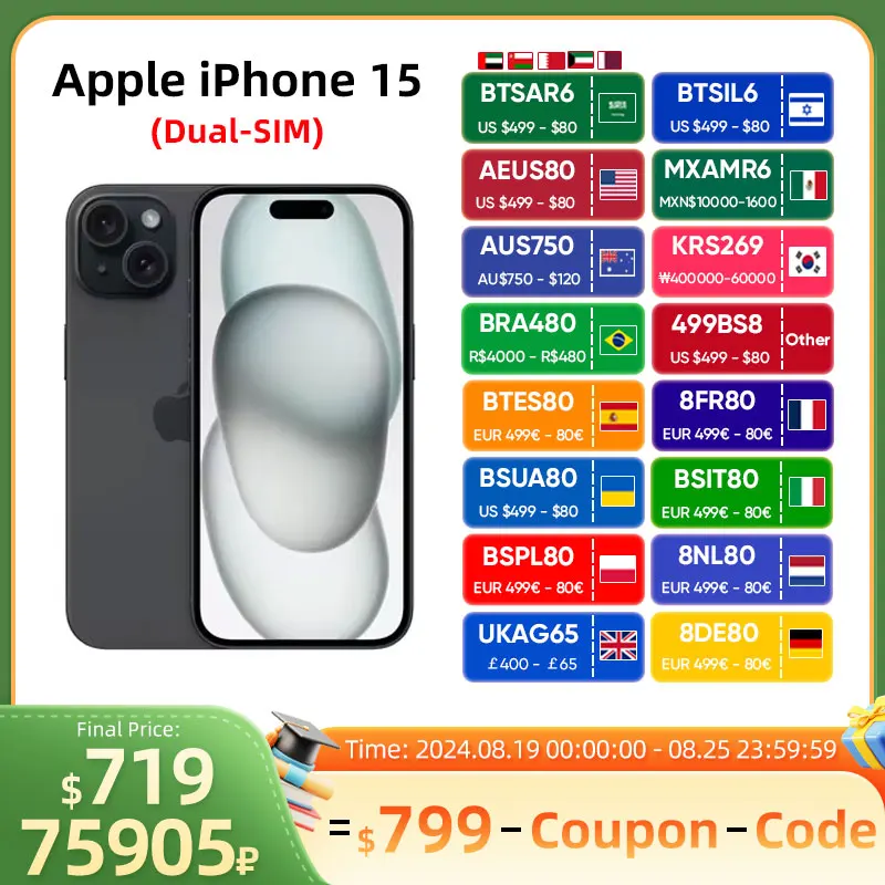 Apple-iPhone-15-A3092-iOS-17-A16-Bionic-Super-Retina-XDR-pantalla-OLED ...