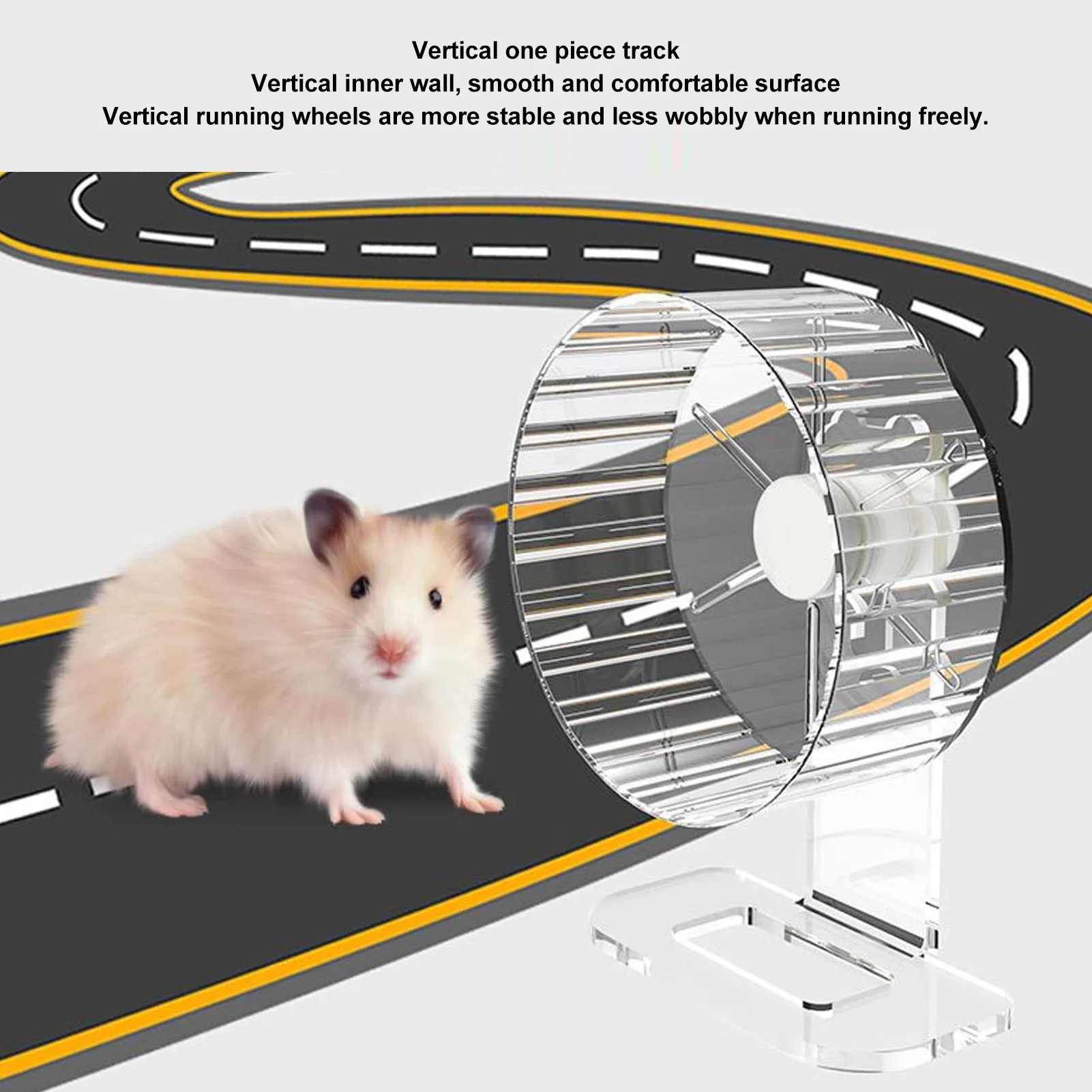 Hamster Cage Wheel Hamster Exercise Wheel Acrylic Transparent Prevent ...