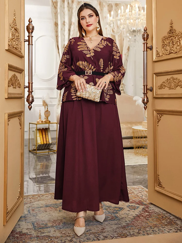 Toleen Women Plus Size Maxi Long Shirt Dress 2022 Spring Autumn Luxury ...