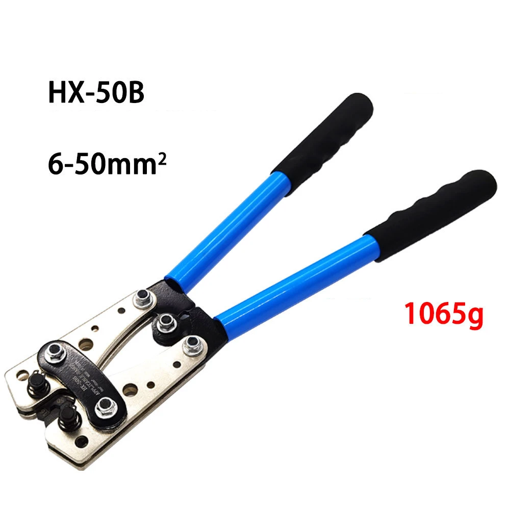 Tube Terminal Crimper Hex Crimp Tools HX-50B Pliers 6-50mm² Multitool ...