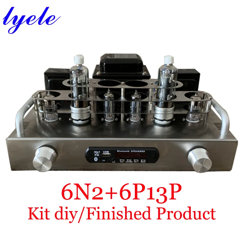 Lyele 오디오 진공관 앰프 DIY 키트, Hifi 클래스 A 오디오 앰프, 5.5W * 2 Vu 미터, 블루투스 5.0 USB 플레이어, Mp3 Fm, 6n2 6p13p ...