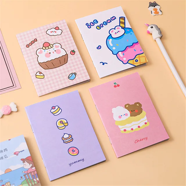 Kawaii Notebook For Girls Stationery Gift Small Plush Journal Diary ...